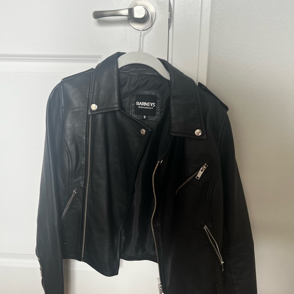 Barneys New York | Jackets & Coats | Barneys Originals Leather Biker ...